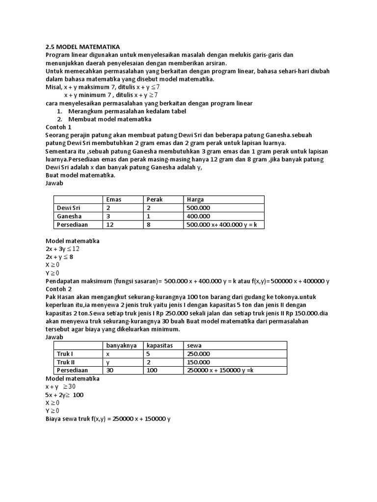 Program Linear 3 | PDF