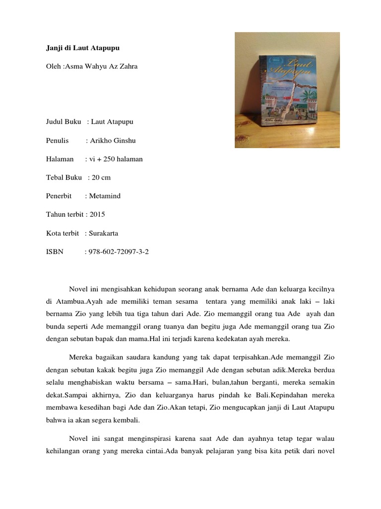 Janji Di Laut Atapupu | PDF