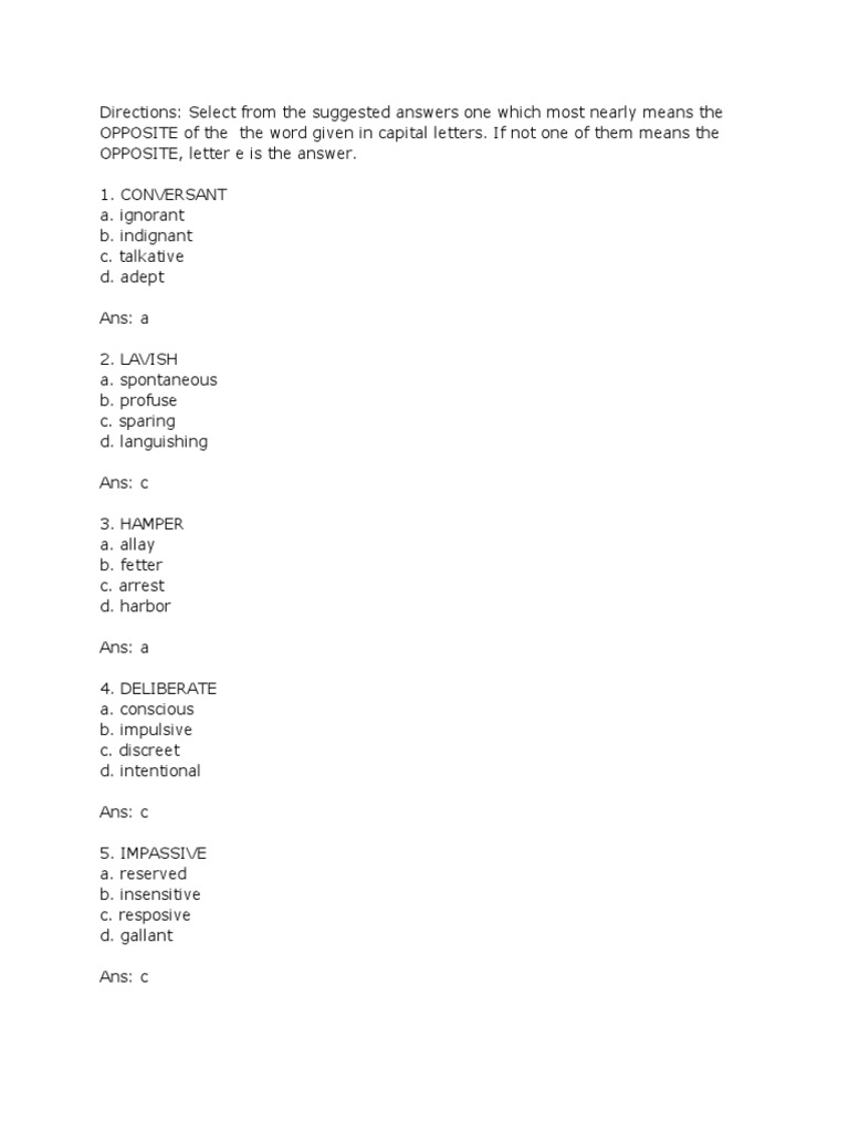 English Vocabulary Part 2 | PDF