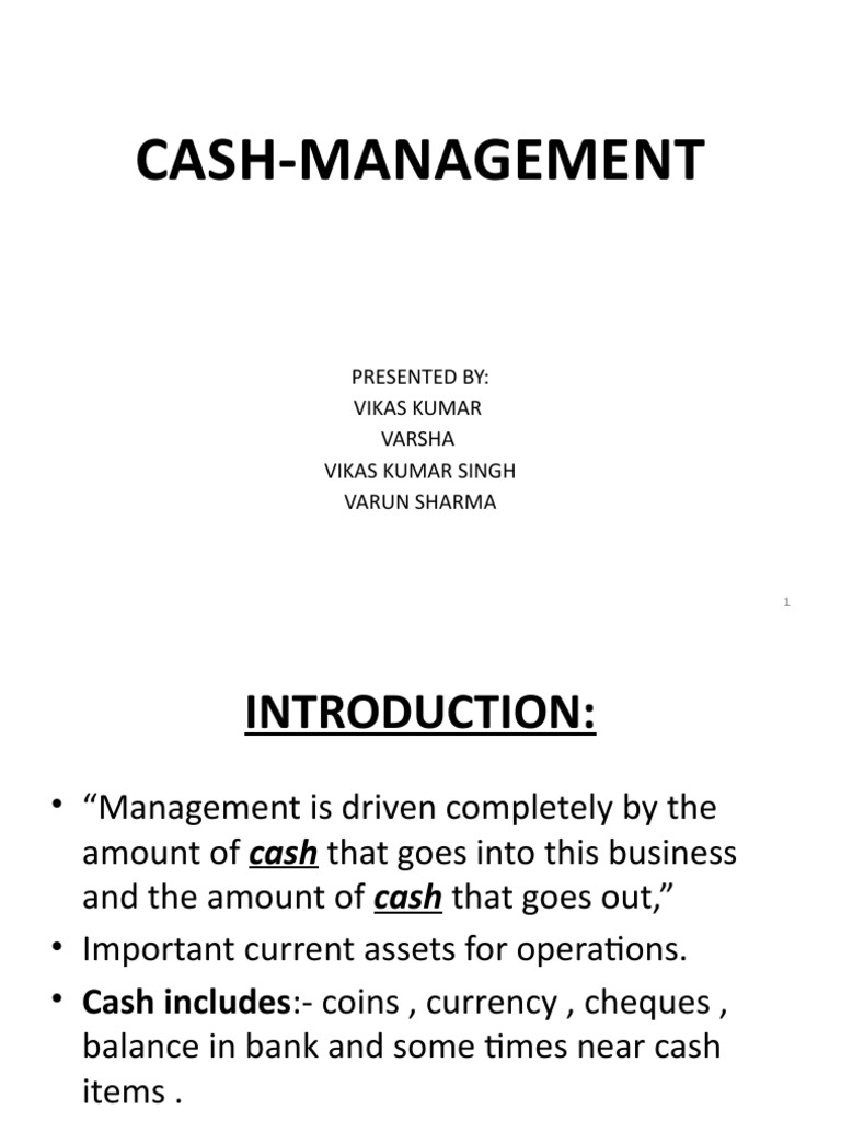 Cash Management | PDF | Cash | Government Budget Balance
