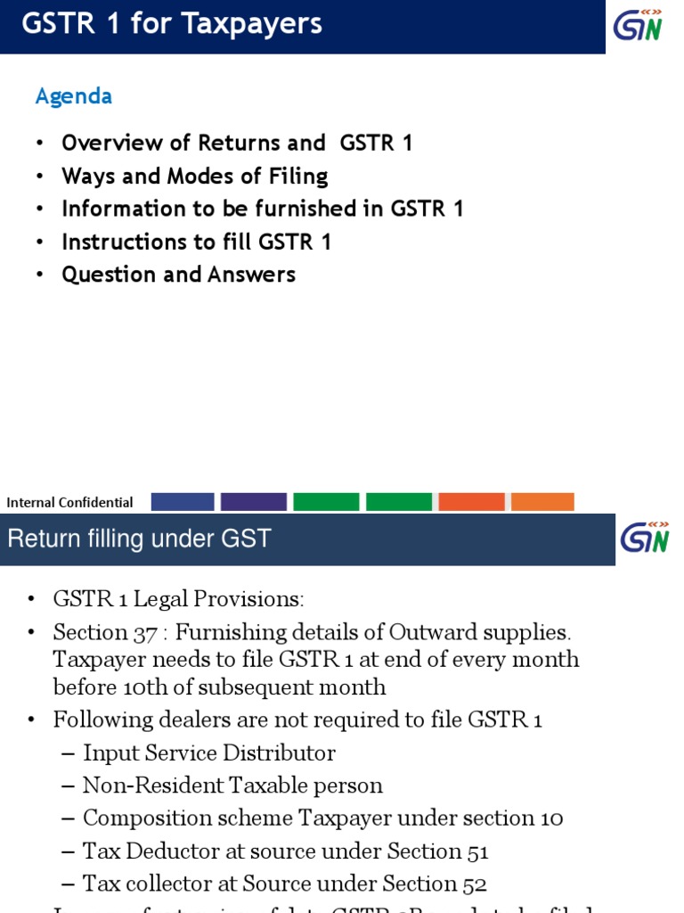 GSTR 1 Filing Guide | PDF | Invoice | Taxes