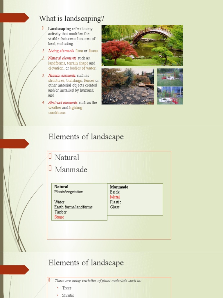 What Is Landscaping?: Landscaping Refers To Any | PDF | Landscape | Gardens