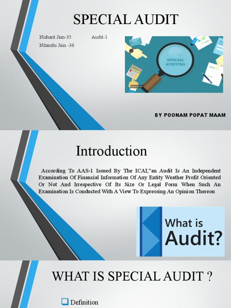 SPECIAL AUDIT Presentation | PDF | Audit | Accounting