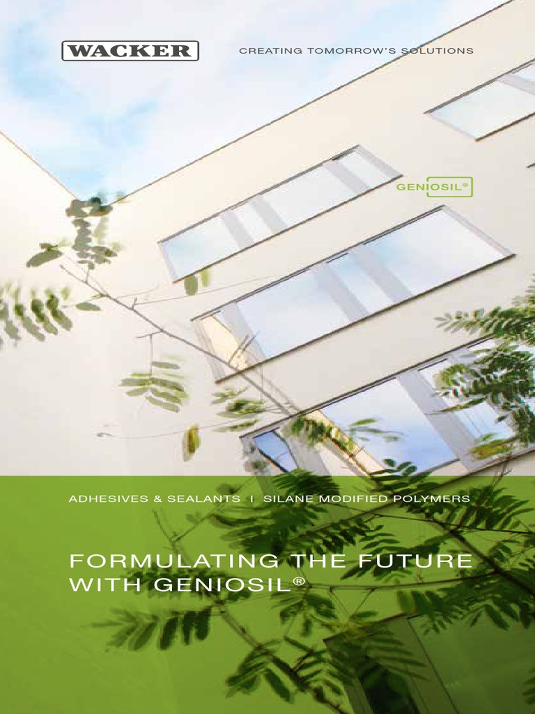 Formulating The Future With Geniosil: Creating Tomorrow'S Solutions ...