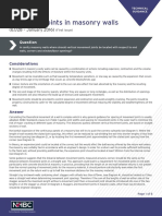 Masonry Wall Movement Joints Guide | PDF | Masonry | Brick