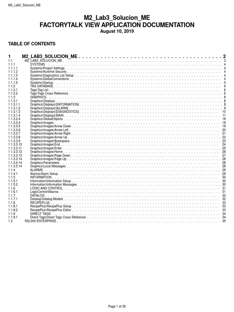 FactoryTalk View Documentation for M2_Lab3_Solucion_ME | PDF | Integer (Computer Science ...