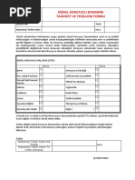 KKD Zi̇mmet Formu Boş | PDF