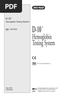 Variant II Turbo Instruction Manual | PDF | Glycated Hemoglobin | High ...