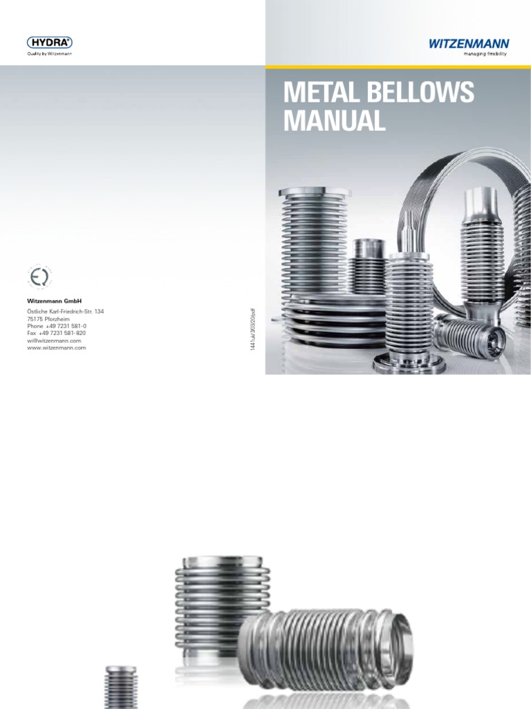 Metal Bellows Manual | PDF | Stainless Steel | Pipe (Fluid Conveyance)