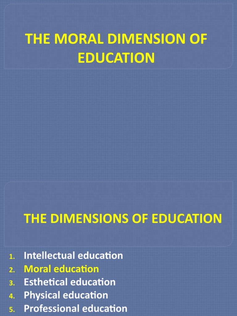 The Dimensions of Education: Analyzing the Concept, Goals, Content ...
