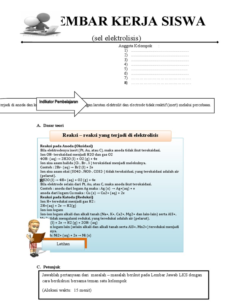 LKS Percobaan Sel Elektrolisis | PDF