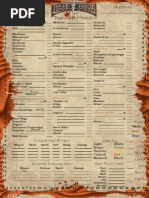 Deadlands Classic - Character Sheet FF (Adv) | PDF | Trigger (Firearms ...