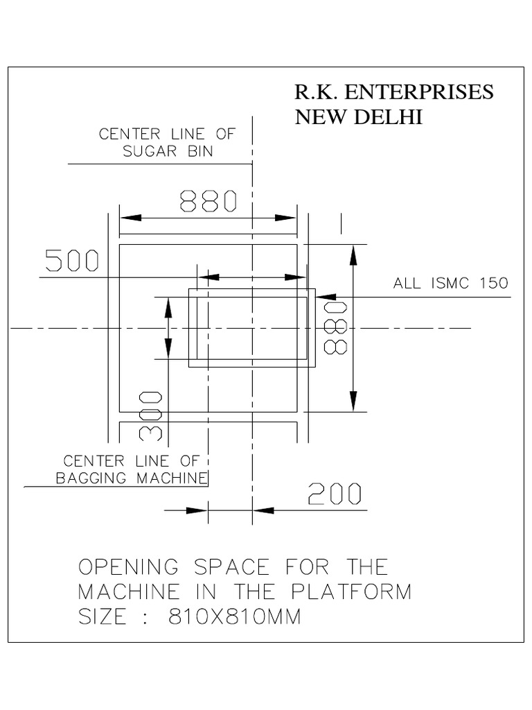Machine Foundation DWG Model | PDF