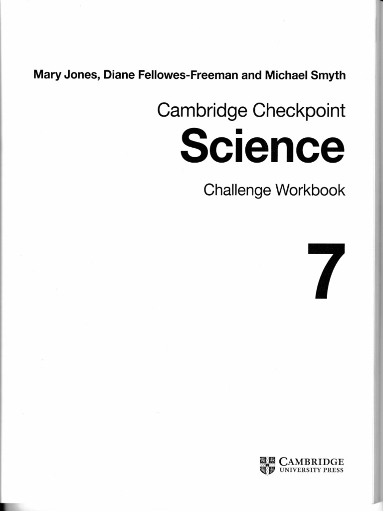 Cambridge Checkpoint Science 7 Answers | PDF | Hydrothermal Vent | Water