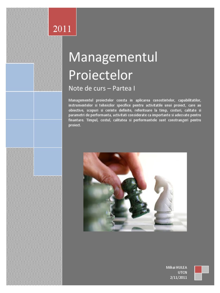 Notecurs - MANAGER PROIECT | PDF