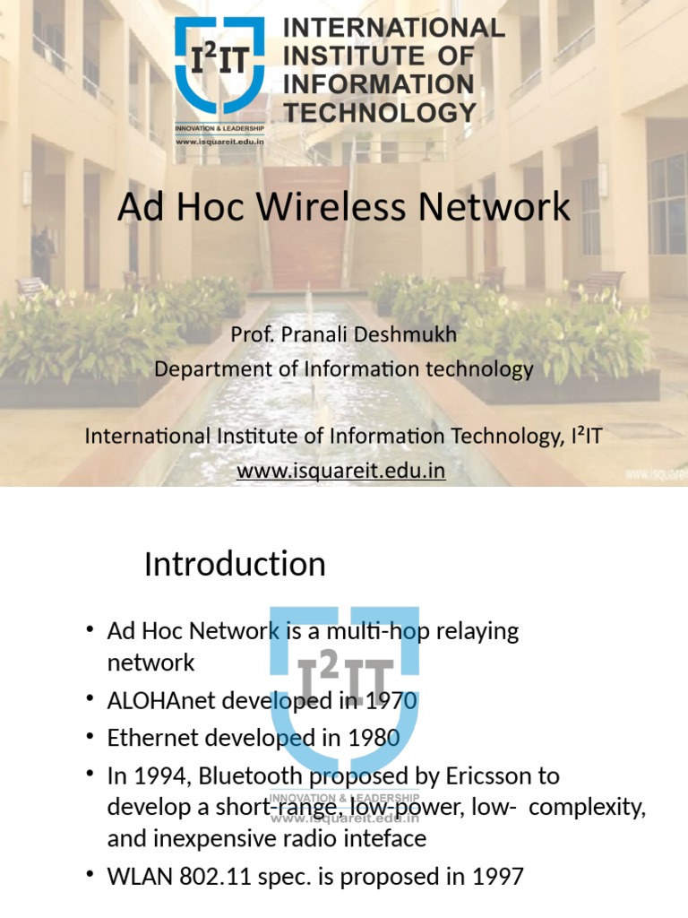 Pranali D AWN | PDF | Wireless Ad Hoc Network | Computer Network