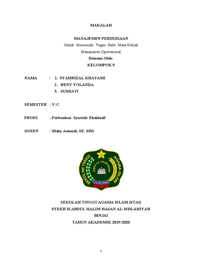 Manajemen Operasional Kel 9 | PDF