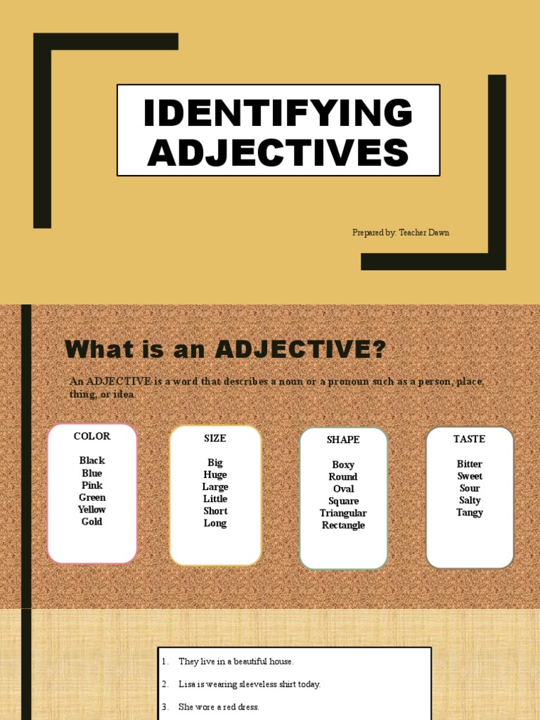 Understanding Adjectives and Their Degrees | PDF | Adjective | Taste