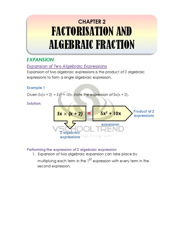 Expanding Algebraic Expressions | PDF | Factorization | Numbers