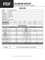 Salary Cert Template | PDF | Business | Finance & Money Management