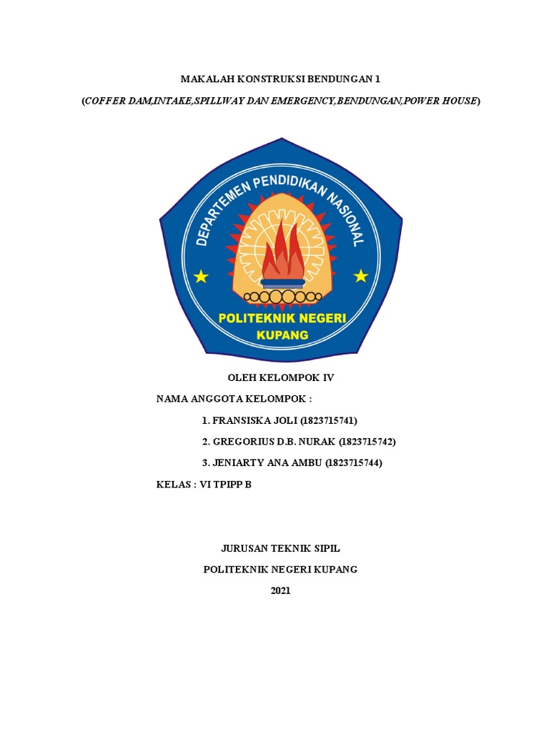 Makalah Konstruksi Bendungan 1 (Kelompok IV) | PDF Makalah Konstruksi Bendungan 1 (Kelompok IV) | PDF