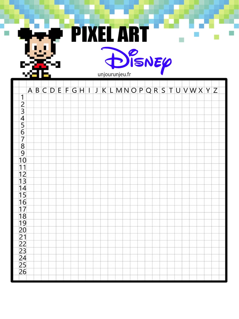 Pixel Art Grille Disney | PDF