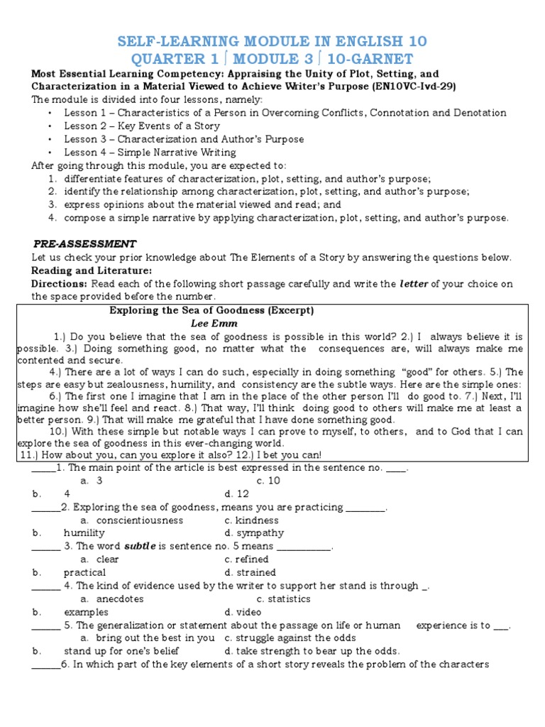 English 10 Quarter 1 Module 3 | PDF | Hades | Orpheus