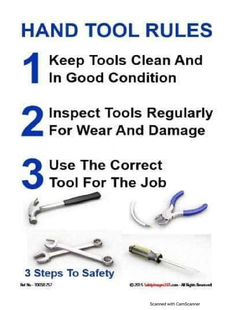 Hand Tools Safety Tool Box Talk | PDF