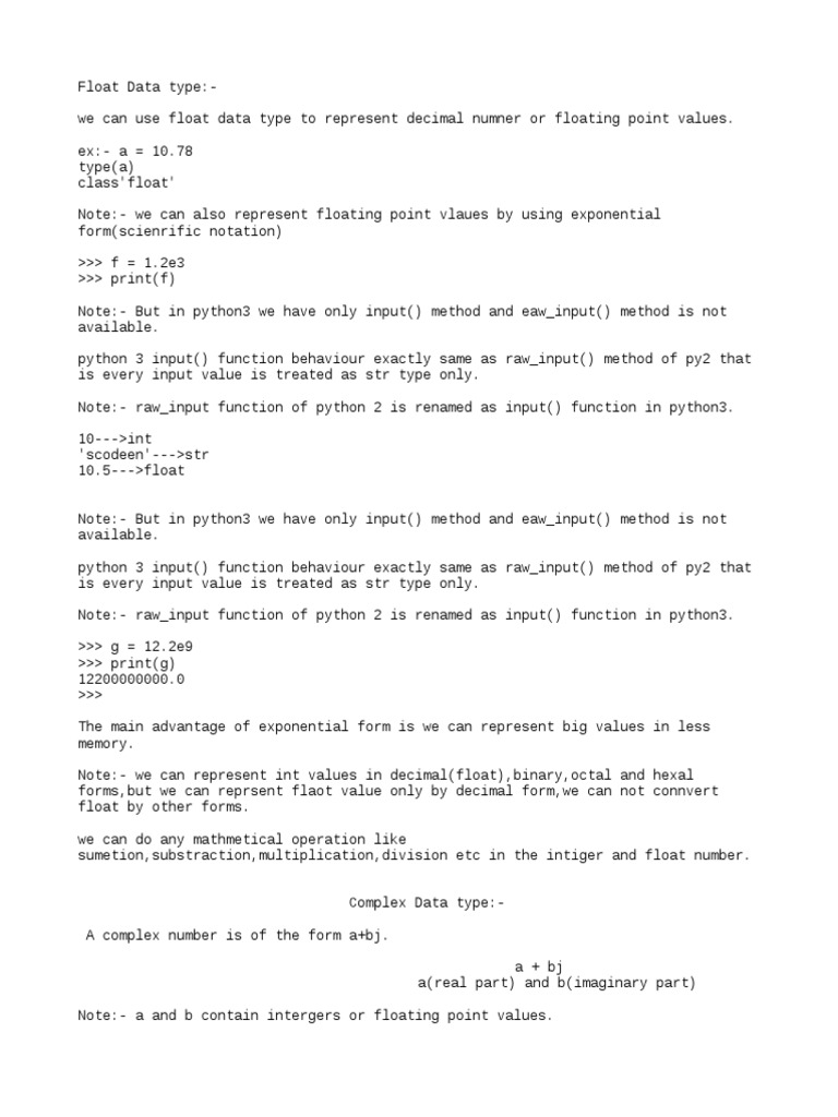 Class 6 Float Complex Bool | PDF | Boolean Data Type | Computer Data