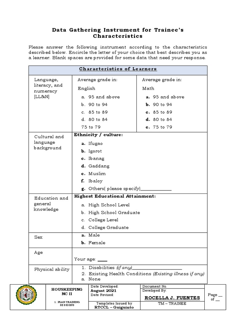 Task Sheet 1.1-5 Revised | PDF | Learning | Cognition