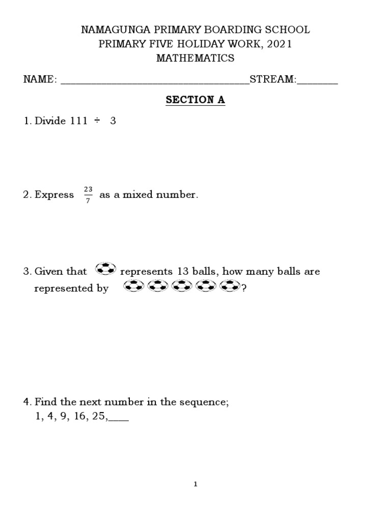 P 5-Maths | PDF | Elementary Mathematics | Arithmetic