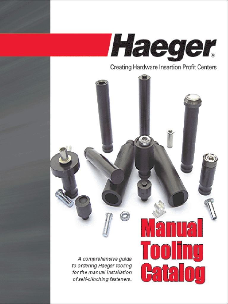 Manual Tooling Catalog | PDF | Rivet | Screw