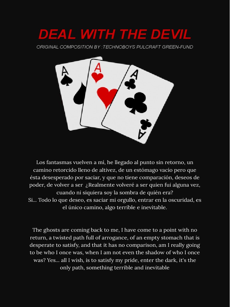 Deal With The Devil | PDF