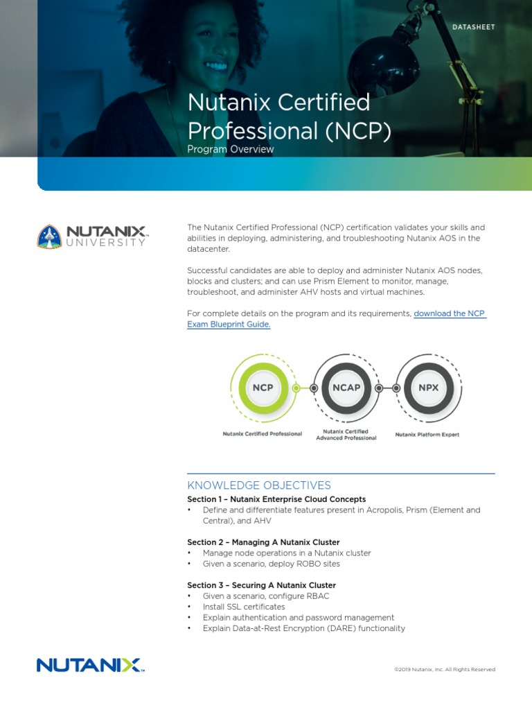 Nutanix Certified Professional (NCP) : Program Overview | PDF | Computer Network | Cloud Computing