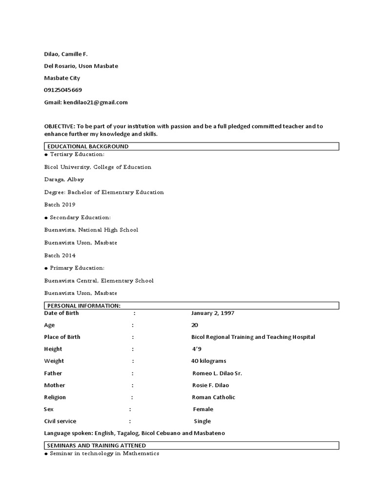 English Application Letter | PDF