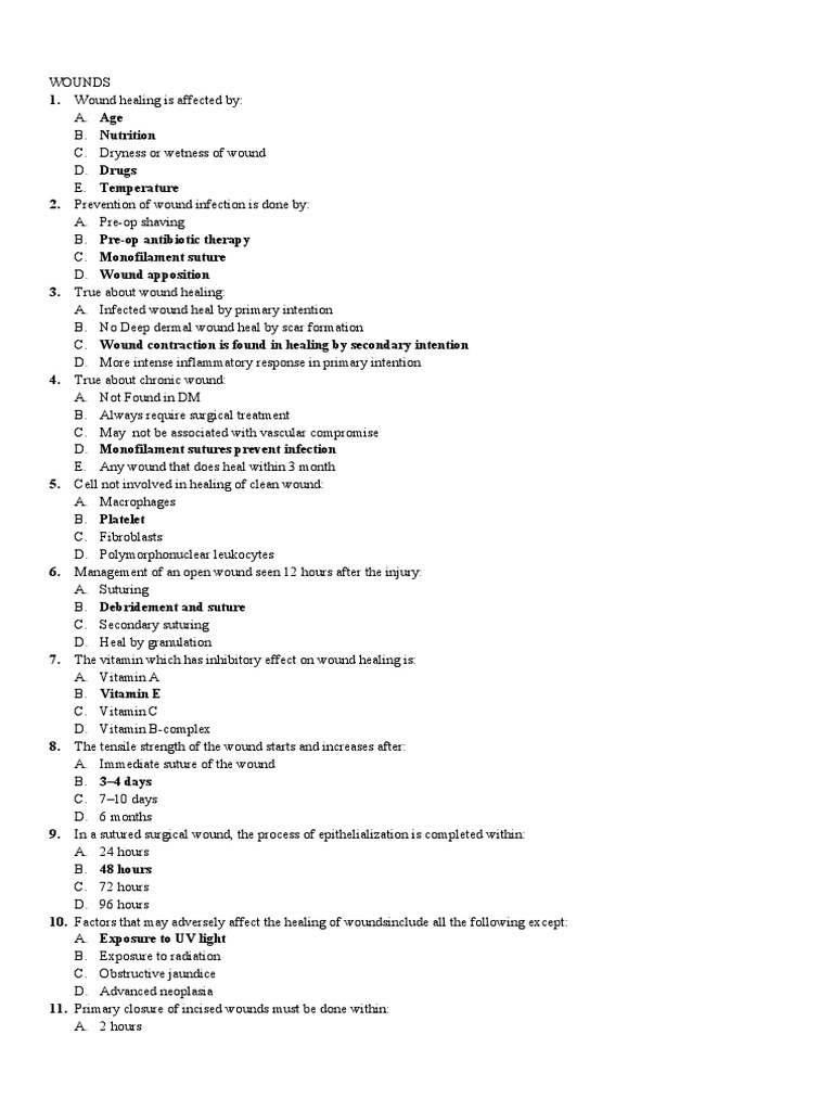 Final Surgery Exam Vi Sem 2021 | PDF | Transplant Rejection | Wound Healing
