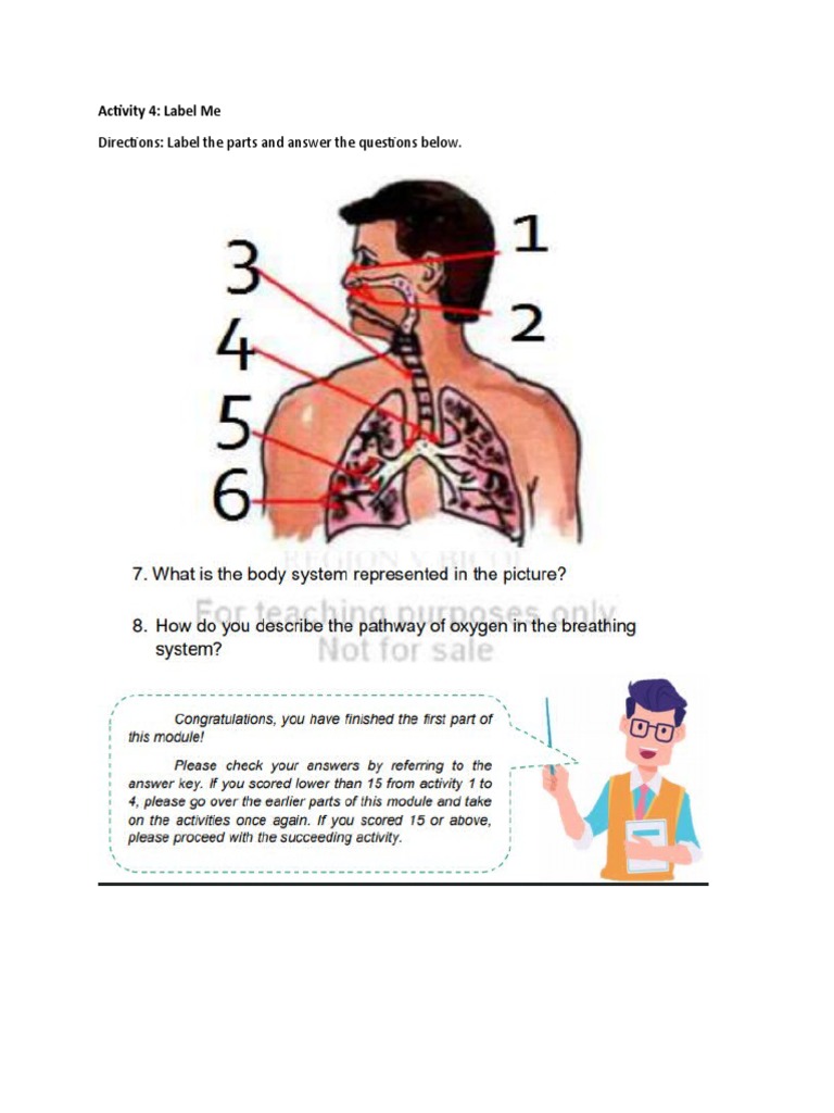 Directions: Label The Parts and Answer The Questions Below | PDF