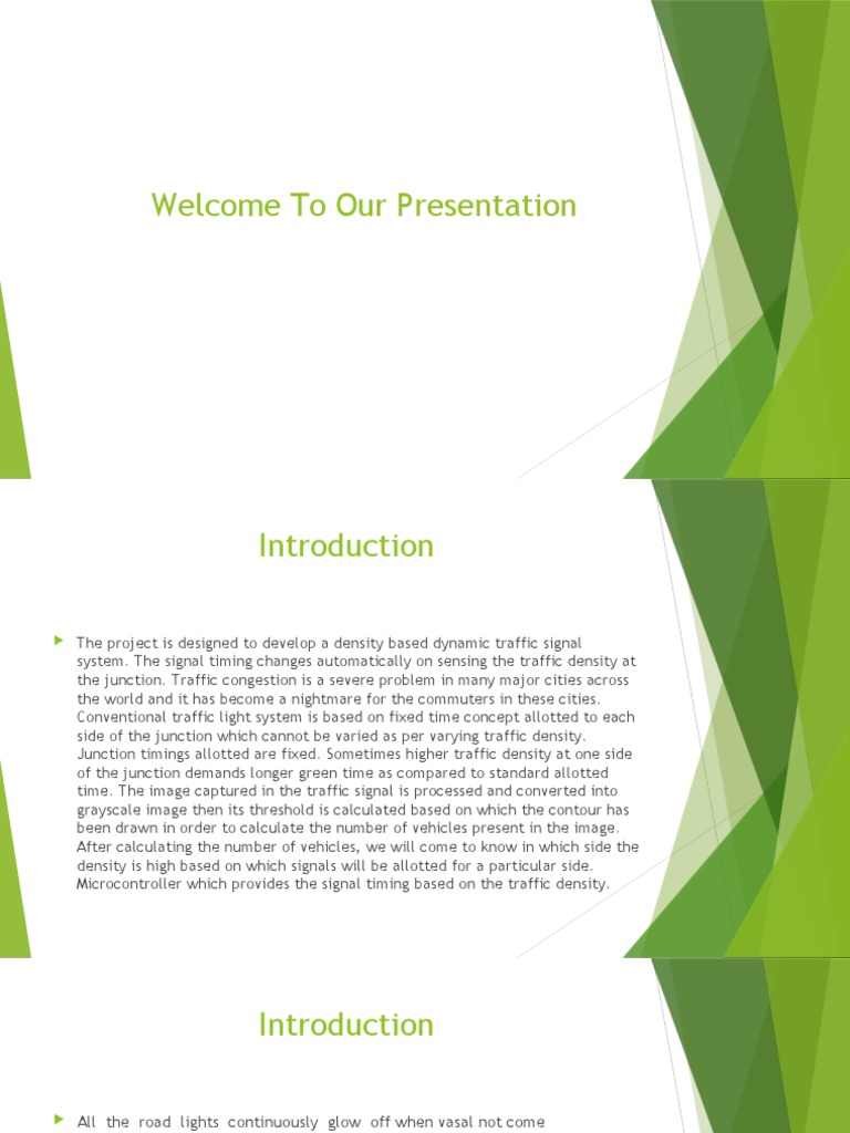 Density Based Traffic Control System + Strate Light + Destance Meter ...