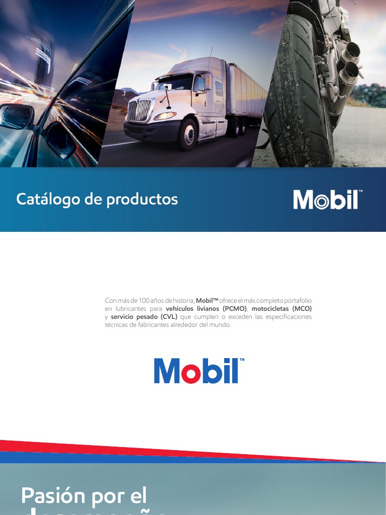 Catalogo Productos Mobil | PDF | Lubricante | Motor diesel