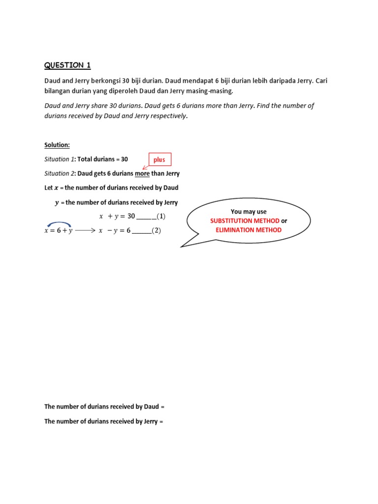 Assessment Test Chapter 6 (Form 1 Mathematics) | PDF | Mathematics