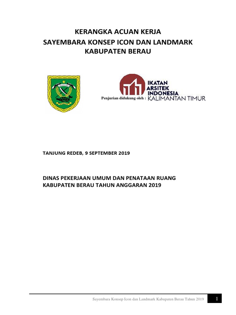 Sayembara Icon dan Landmark Berau 2019 | PDF | Ilmu Sosial | Perjalanan