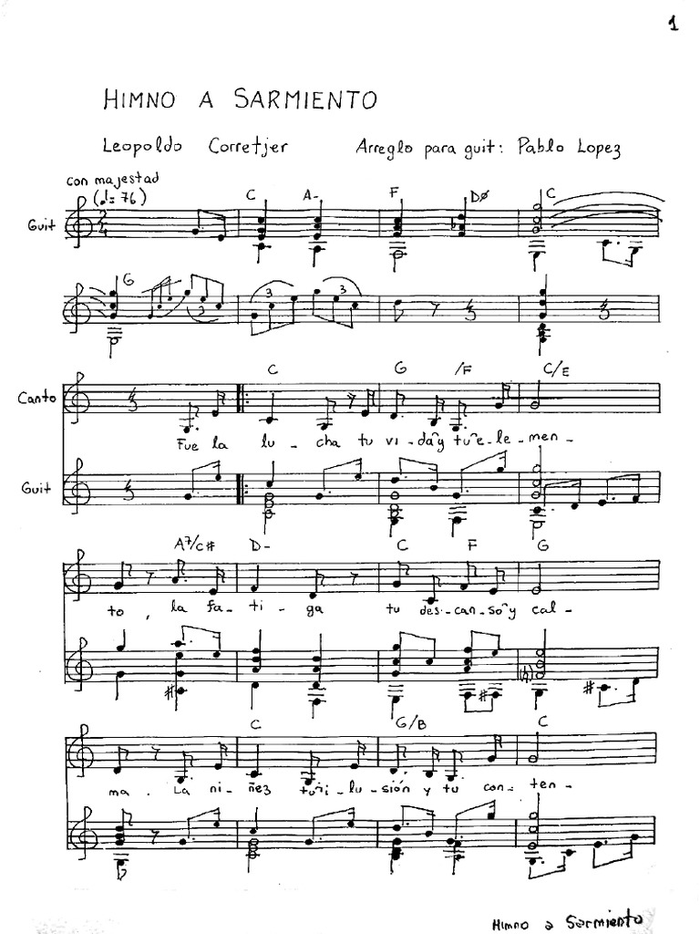 Himno A Sarmiento | PDF