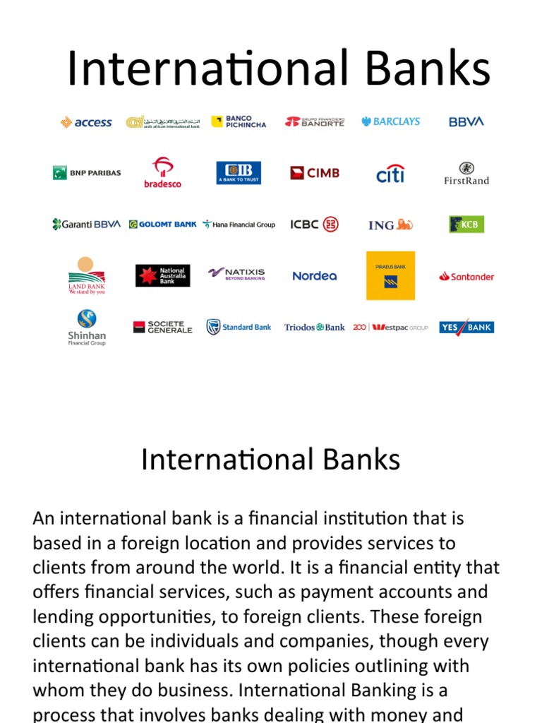 International Banks | PDF | Banks | Taxes