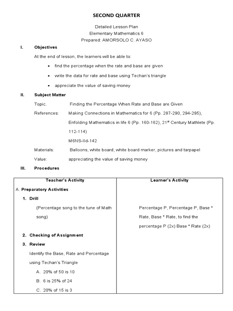 Cot 2nd Grading | PDF | Percentage | Cognition