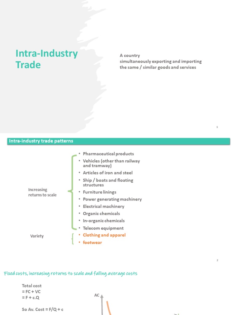 7 Krugman's Intra Industry Trade Model | PDF | Profit (Economics) | Demand