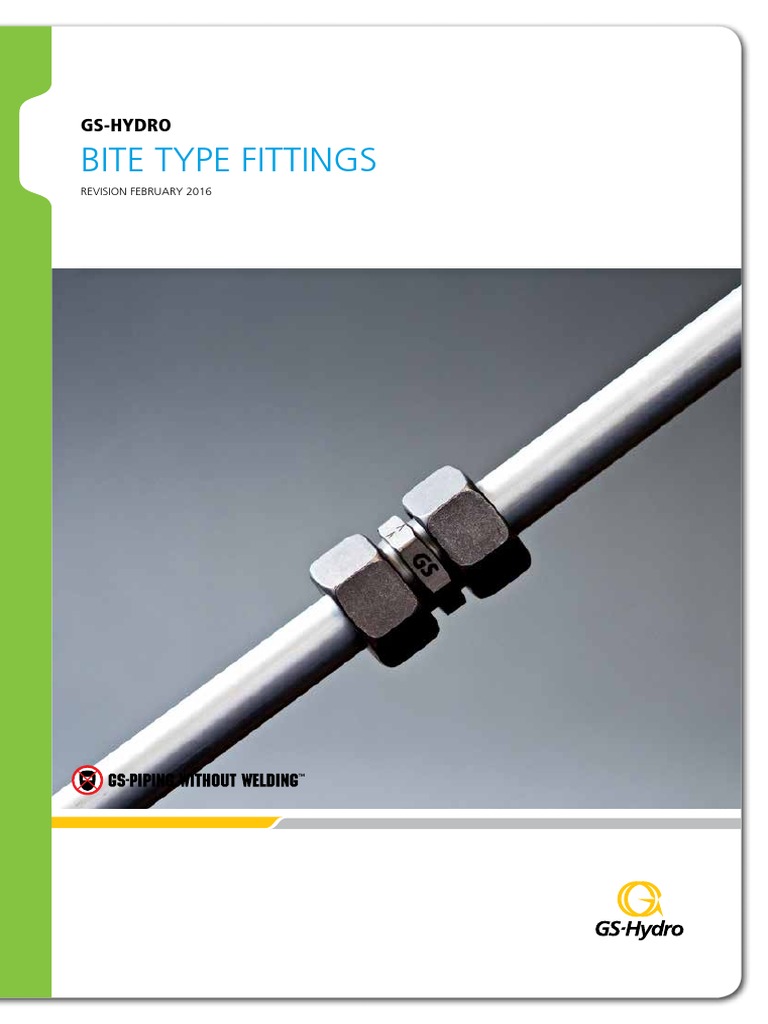 Bite Type Fittings | PDF | Pipe (Fluid Conveyance) | Steel