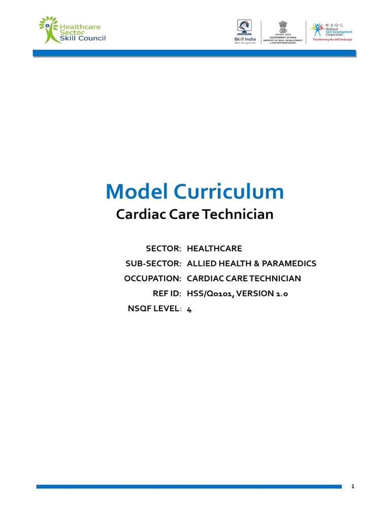 Cardiac Care Technician Curriculum Guide | PDF | Artificial Cardiac ...