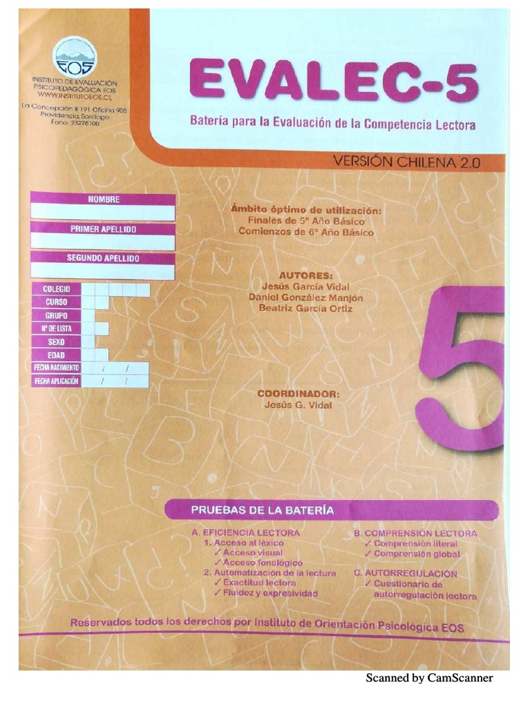 Evalec 5 - Cuadernillo - Versiíon 2.0 | PDF