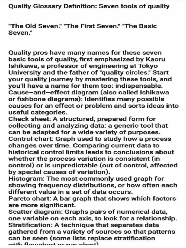 Quality Glossary Definition | PDF | Microsoft Excel