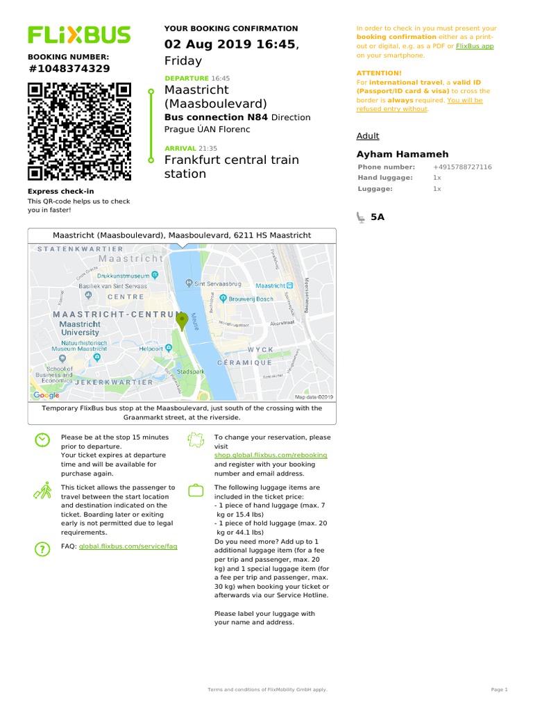 Friday Maastricht (Maasboulevard) : Bus Connection N84 | PDF | Ticket ...